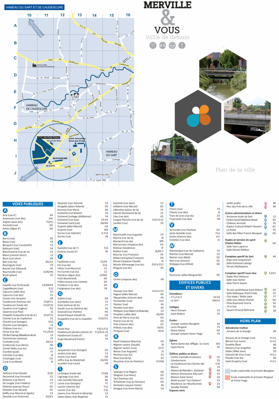 Plan de la ville de Merville – Ville de Merville (59660)